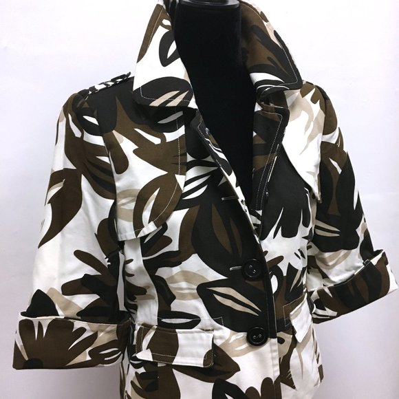 Rafaella | Jackets & Coats | Rafaella Womens Tropical Print Cotton ...